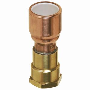 Transitioning SCH40 PVC to copper supply line (exterior application)