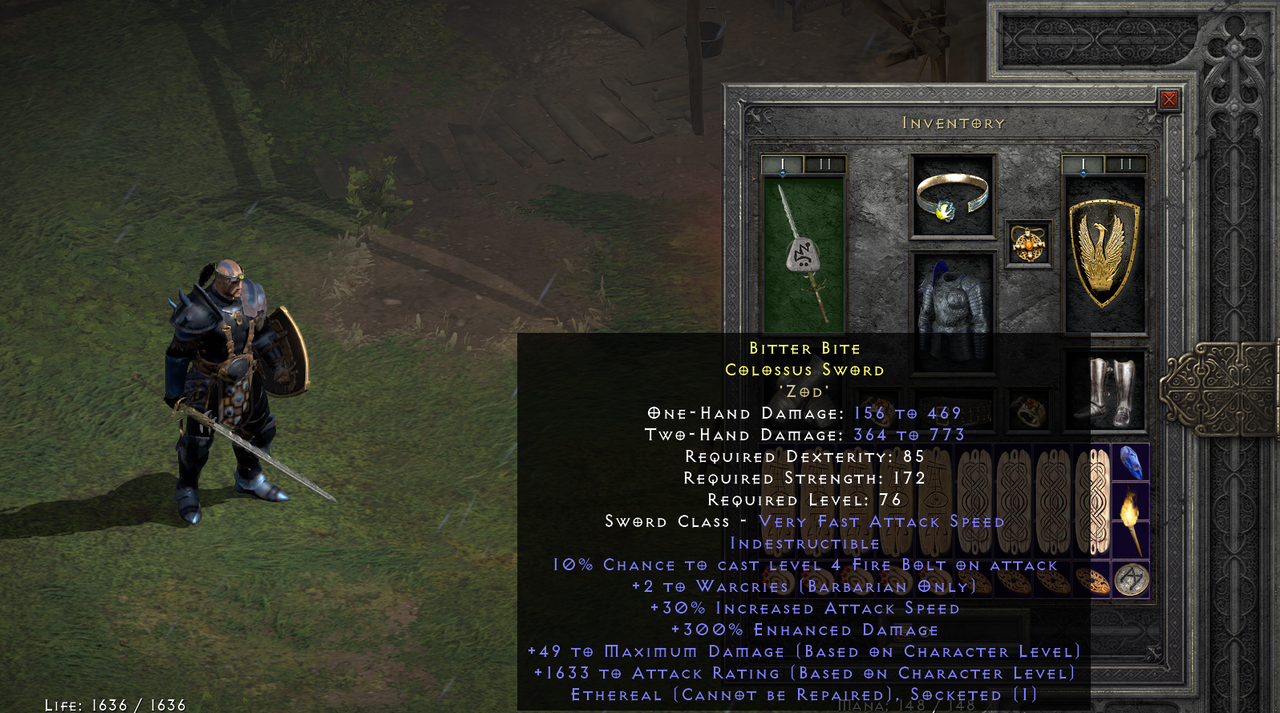 300ed Eth Fool Colossus Sword 2 Wc Ias - Topic - d2jsp