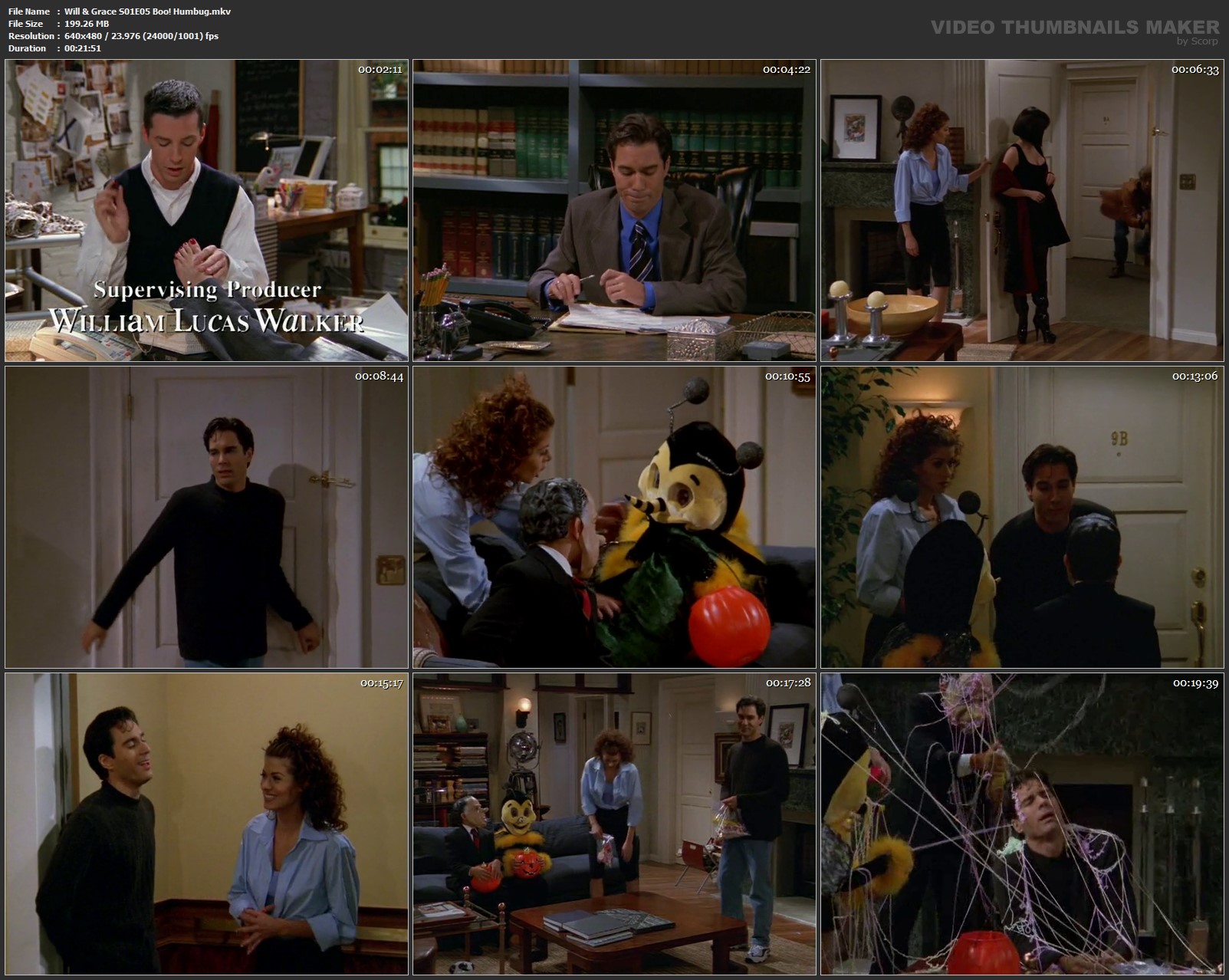 Will & Grace S01 E05 Boo! Humbug mkv — Postimages