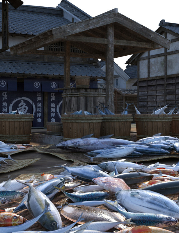 Old Japanese Town Edo Vol. 6 2026 - Free Daz 3D Models