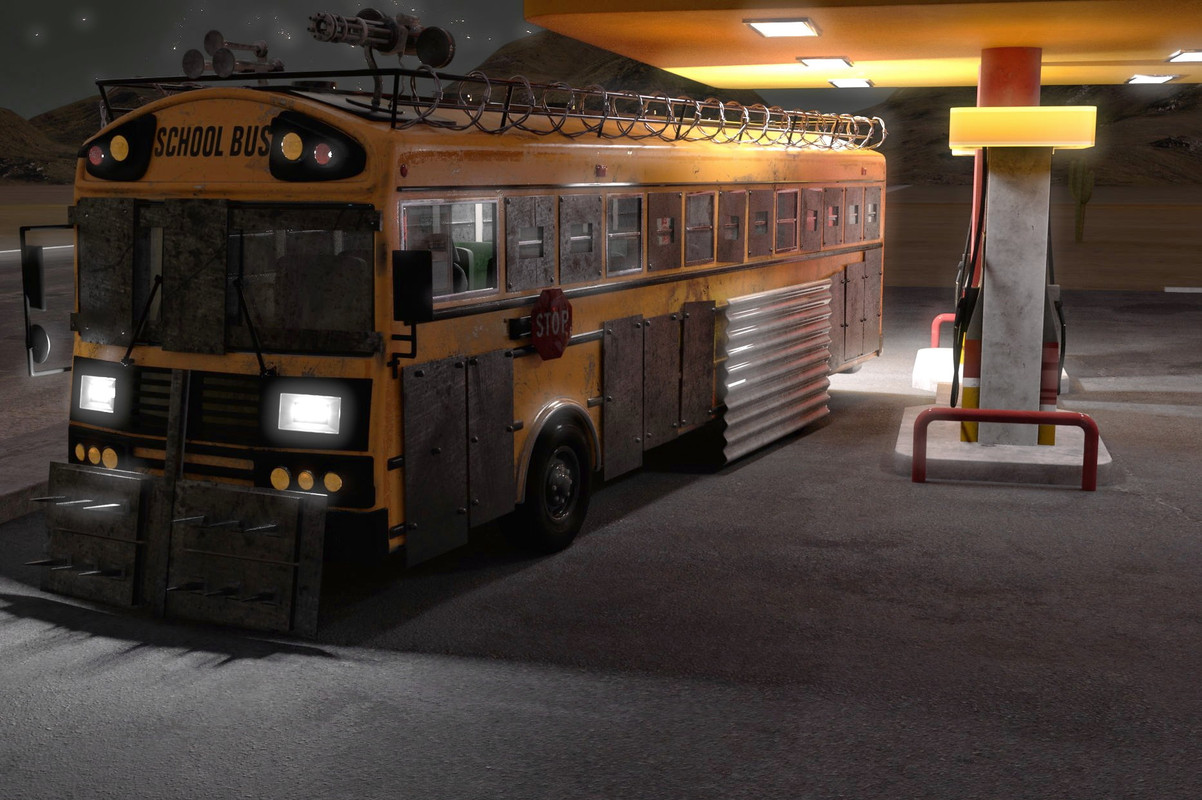 Zombie Apocalypse School Bus
