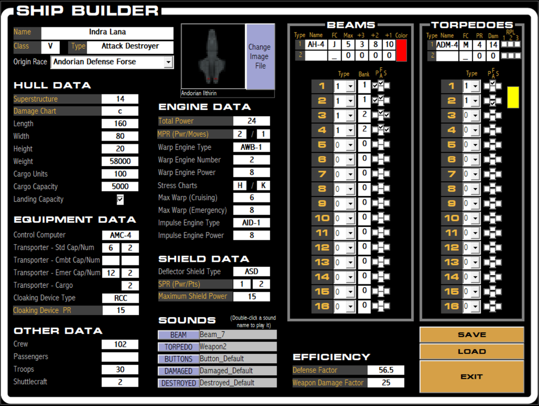 Andorian Indra Lana Class Attack Destroyer Mk I — Postimages