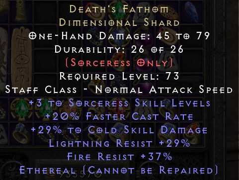 29 Eth Death's Fathom - Topic - d2jsp