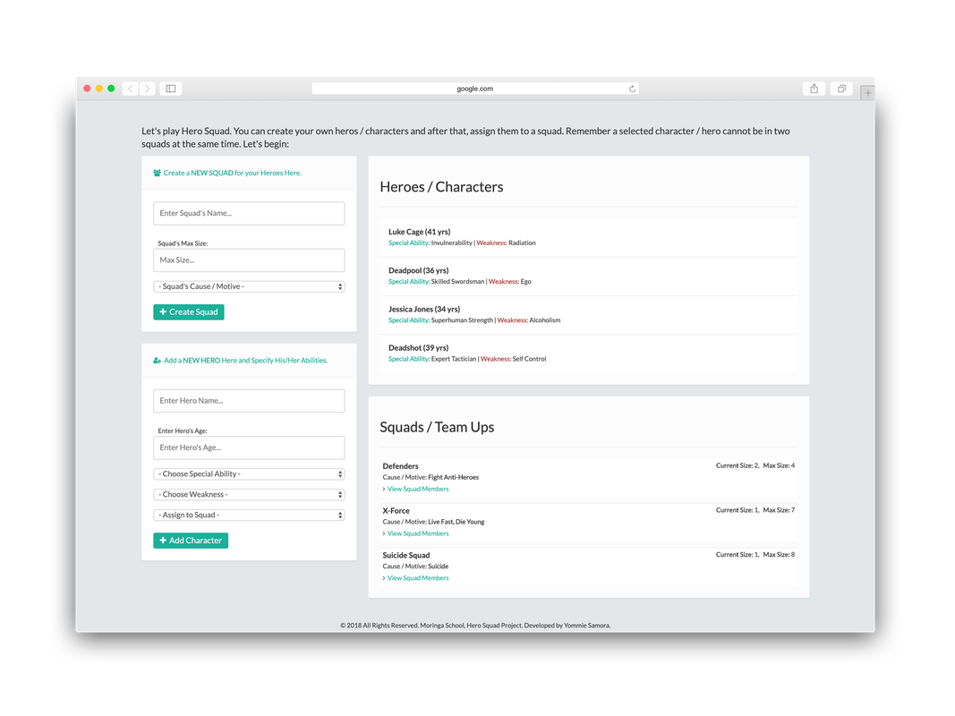hero Squad — Postimages