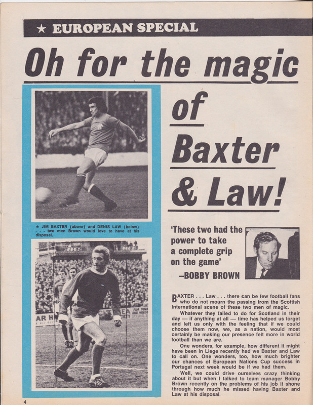 Bobby Brown 1 Football Scot 16 April 1971 — Postimages