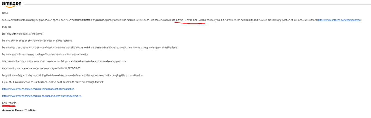 AGS Lost Ark giving out permanent bans for Commerce Lock to innocent ...