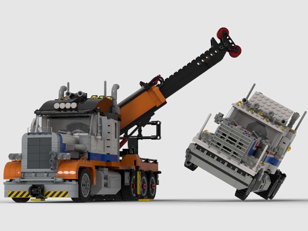 LEGO MOC Heavy Tow & Rotator Truck by rayb | Rebrickable - Build with LEGO