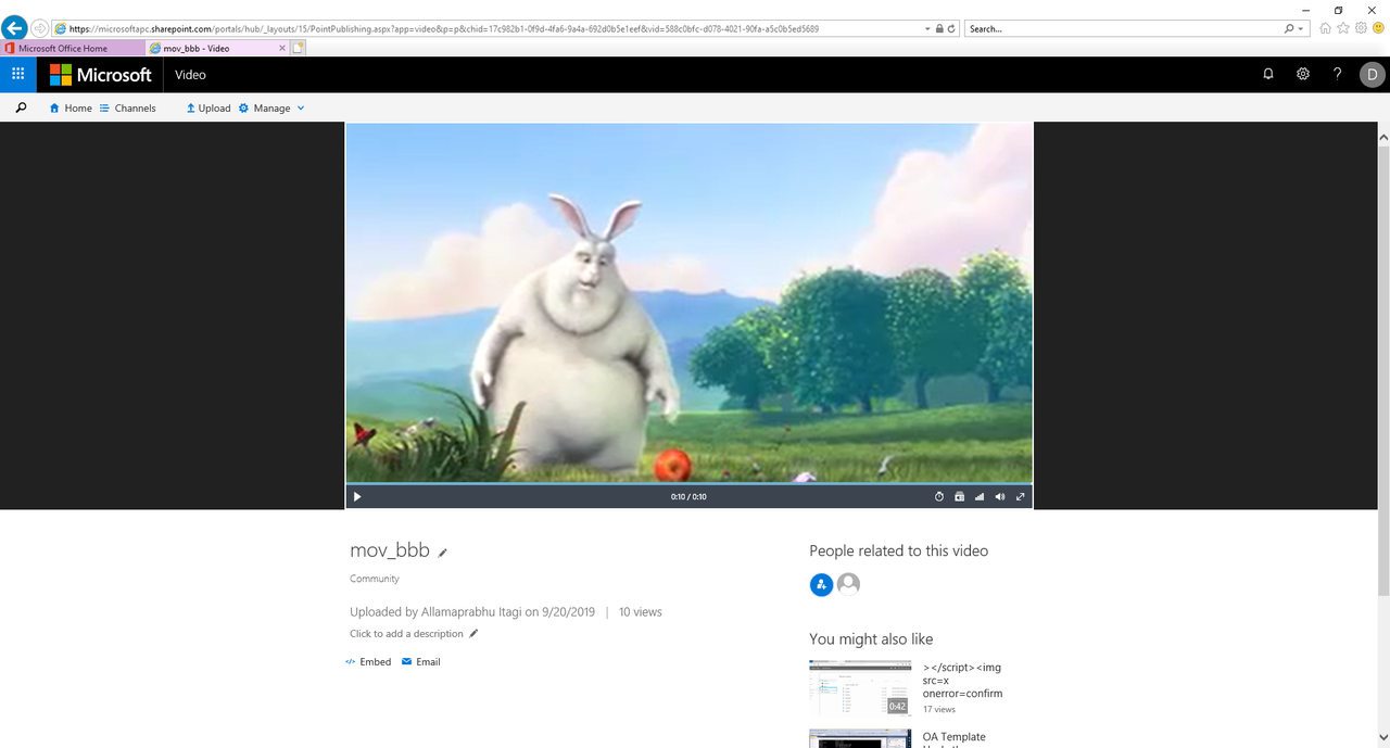 internet explorer 11 - Sharepoint Office 365 videos don't show up in IE11 - Stack Overflow