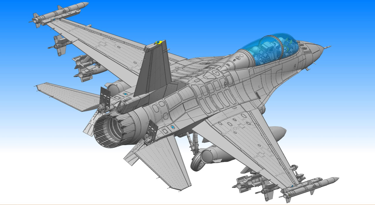 1/48 - General Dynamics F-16A/B block 20 Fighting Falcon by Minibase ...