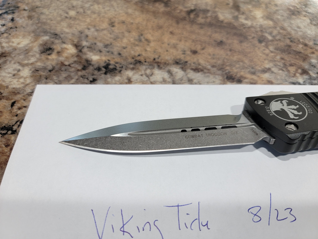 [WTS] Microtech Combat Troodon D/E Stonewash 142-10 : r/Knife_Swap