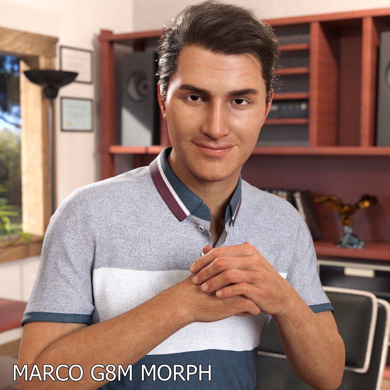 Marco Character Morph For Genesis 8 Males - Free Daz 3D Models