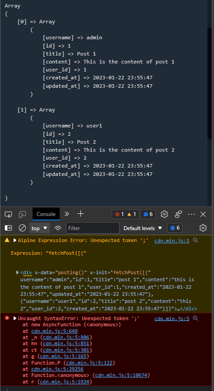 javascript - AlpineJS pass an array from php to x-init - Stack Overflow
