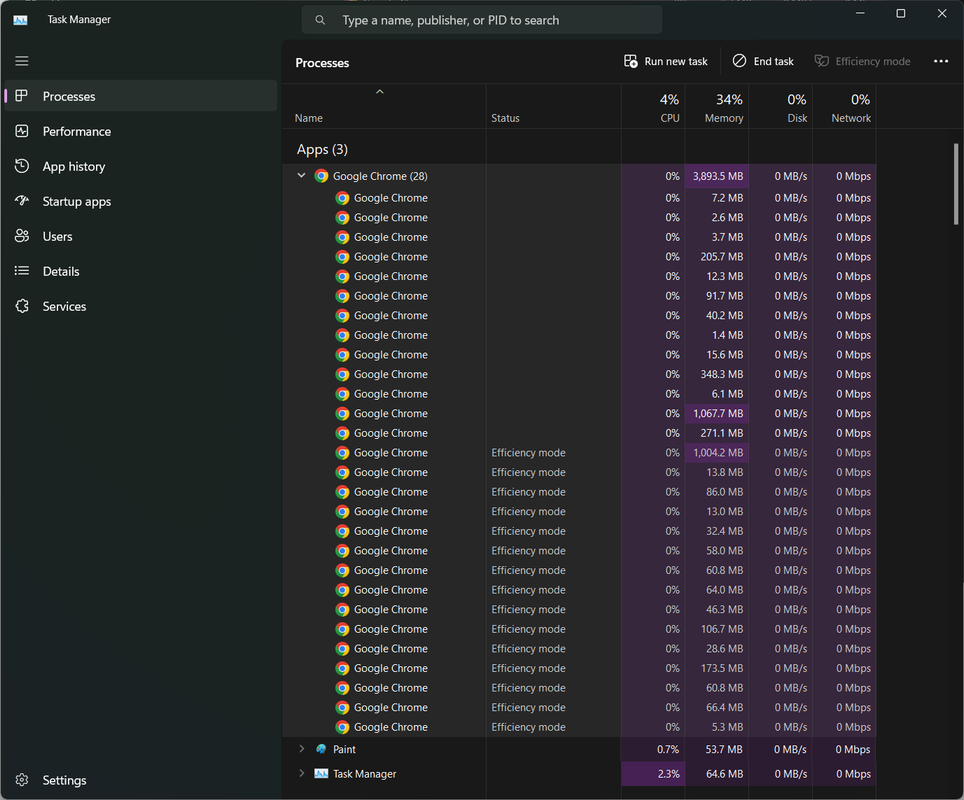 Why chrome need so much ram and processes?
