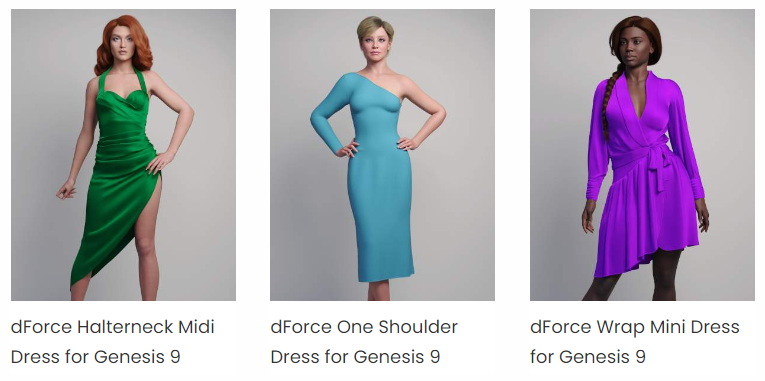(ON THE BLOG / ANON FILLED) Evening Wardrobe Bundle - Free Daz 3D Models