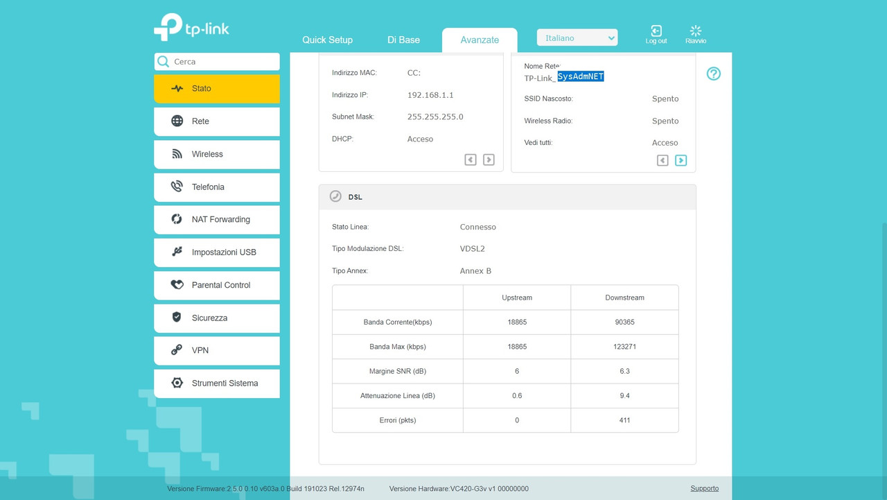 VELOCITA LINEA CON NUOVO MODEM ROUTER TP LINK — Postimages