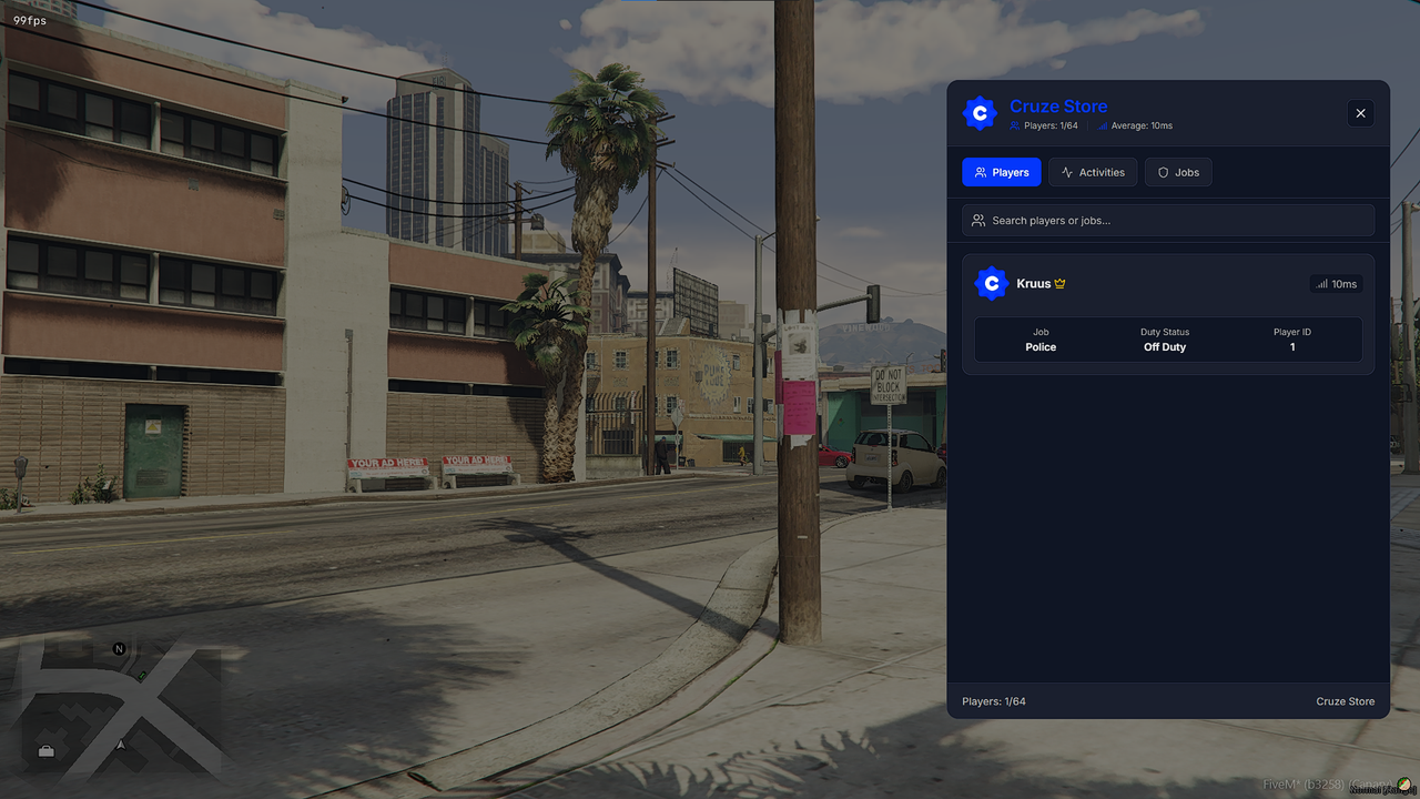 [PAID] Cruze Scoreboard | Ultimate Scoreboard & Activity System - FiveM ...