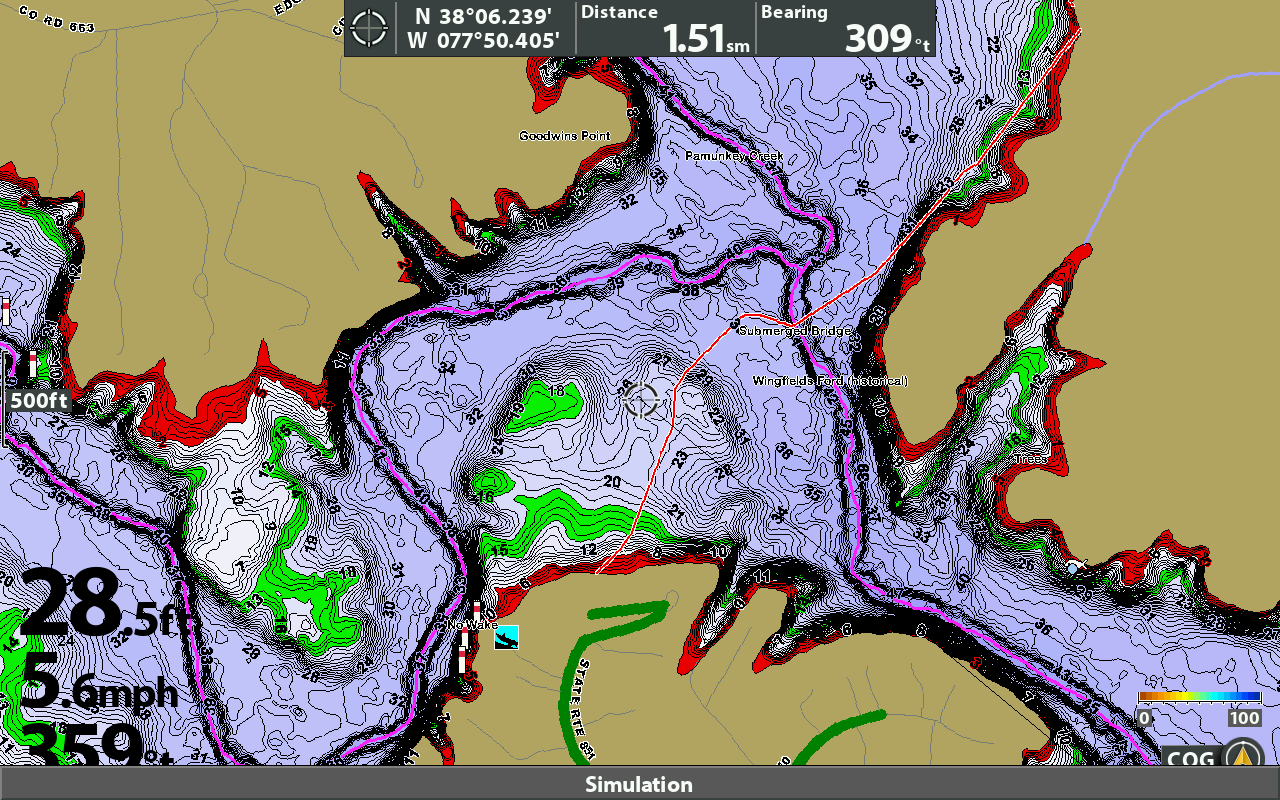Seeing creek channels