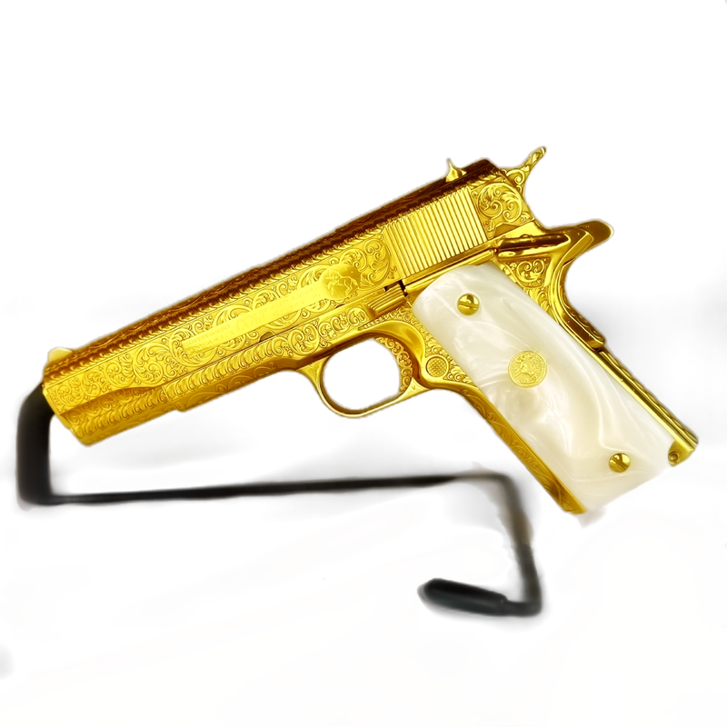 Gold Engraved Glock 17 (Titanium Nitride) - Semi Auto Pistols at ...