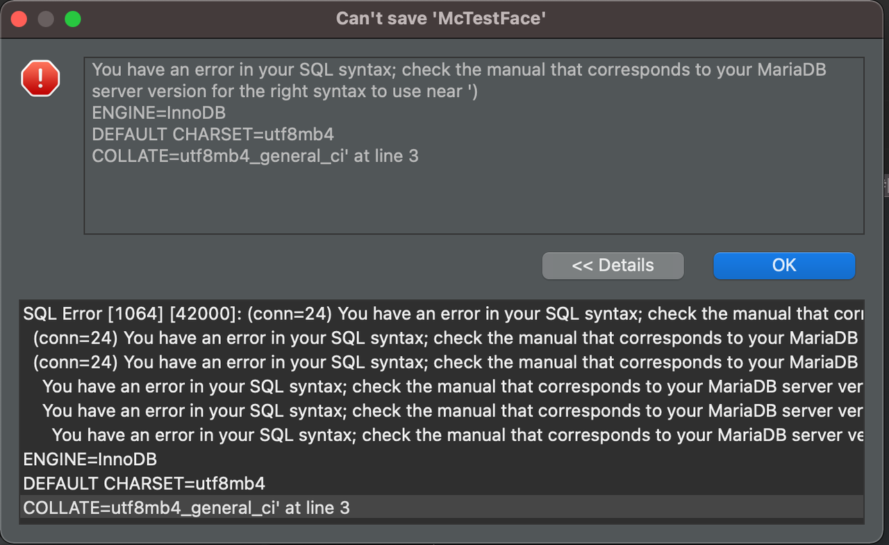 Error When Creating New Table · Issue 12051 · Dbeaver Dbeaver · Github