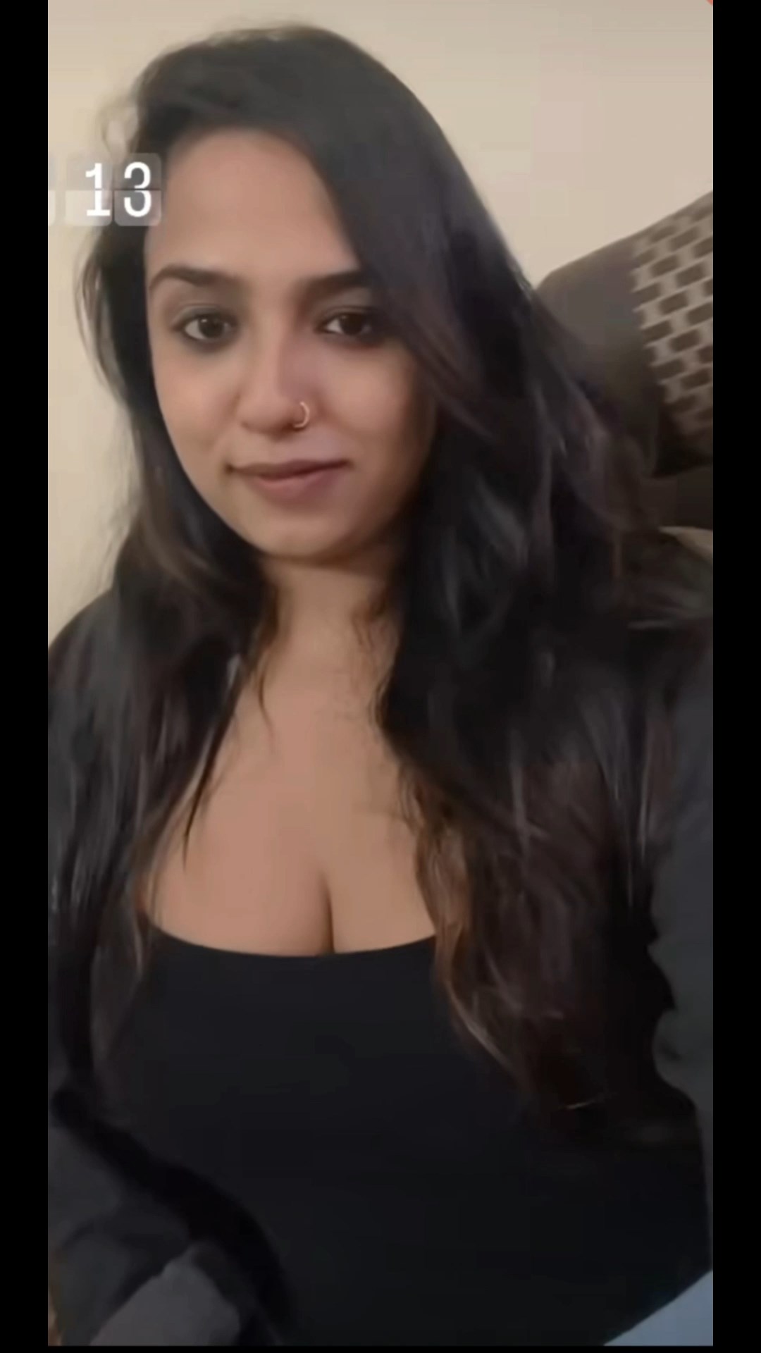 Busty Malayali lady Cleavage in tight black top mp4 snapshot 00 06 274 — Postimages