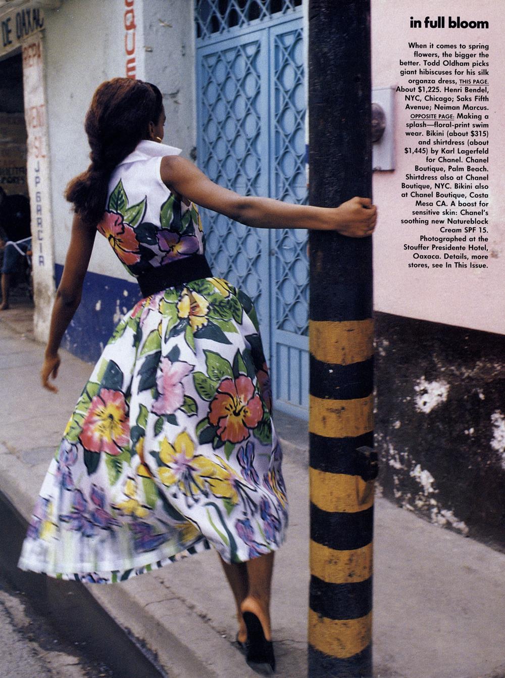 "In Full Bloom" Vogue US March 1992 | Lipstick Alley