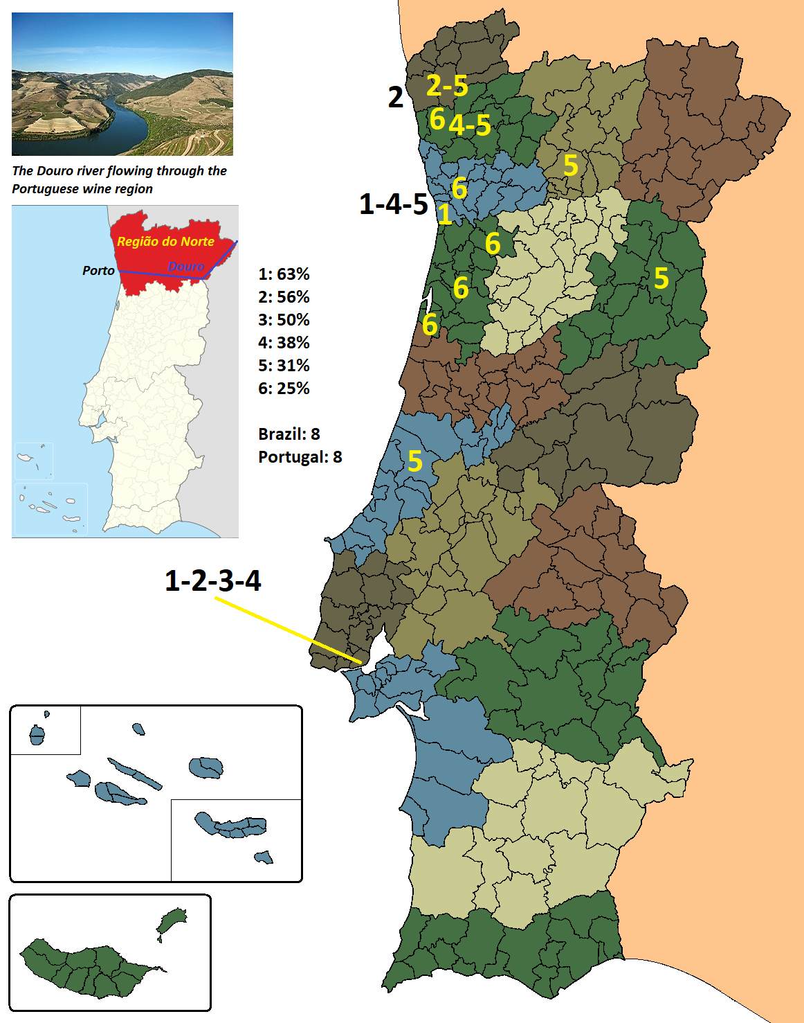 Portugal Genetic Groups map — Postimages