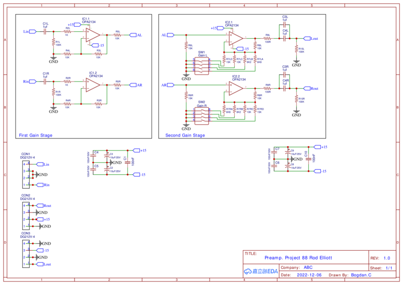Schematic Project 88 Preamp Rod Elliott 2022 12 08 — Postimages