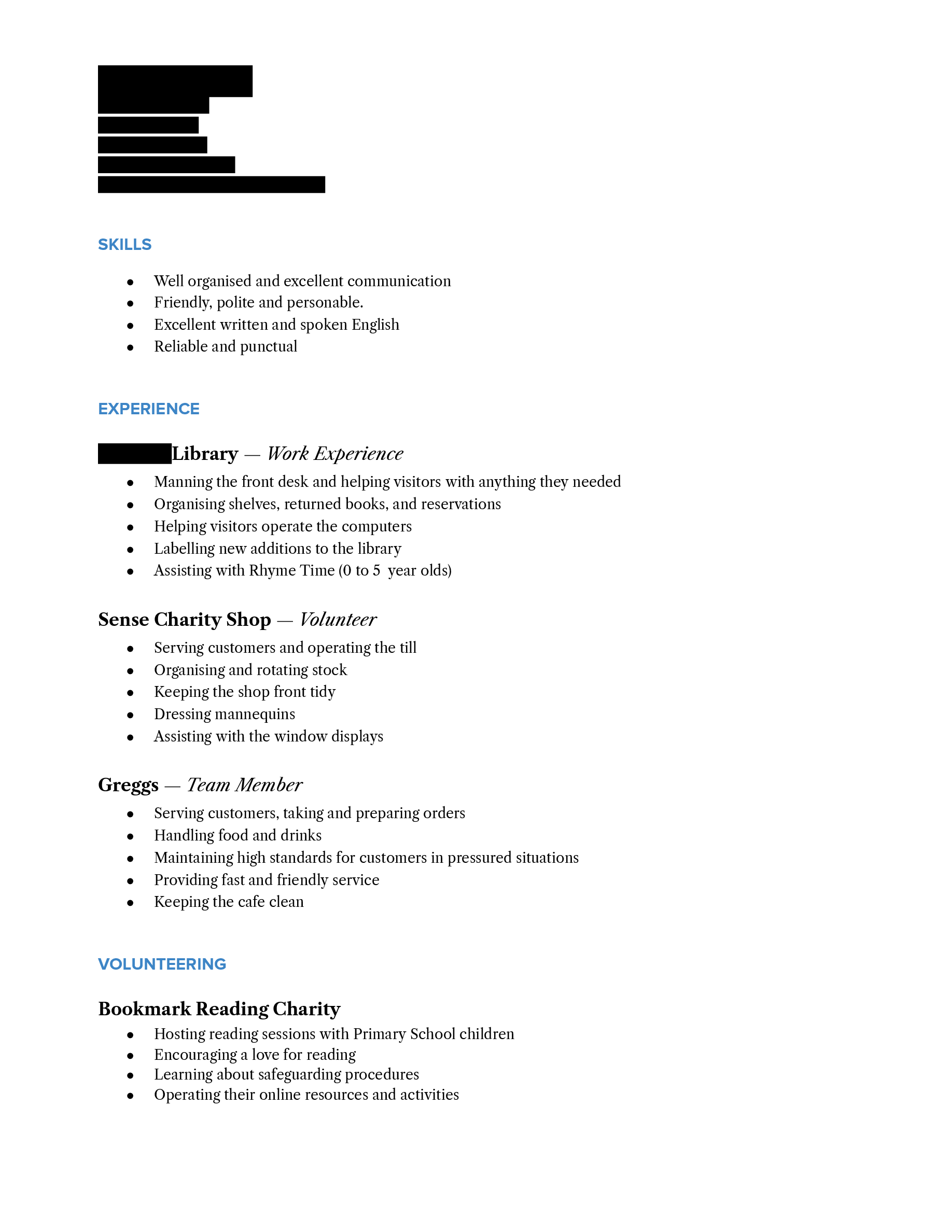 CV Jessica Miller — Postimages