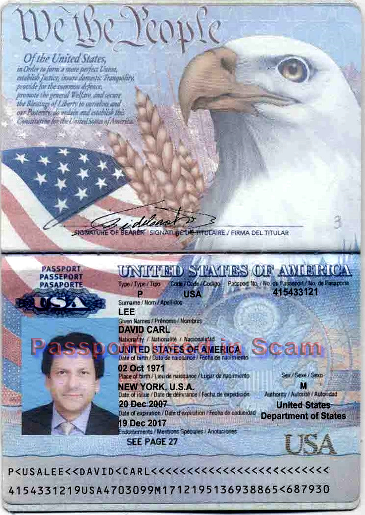 DAVID LEE PASSPORT — Postimages