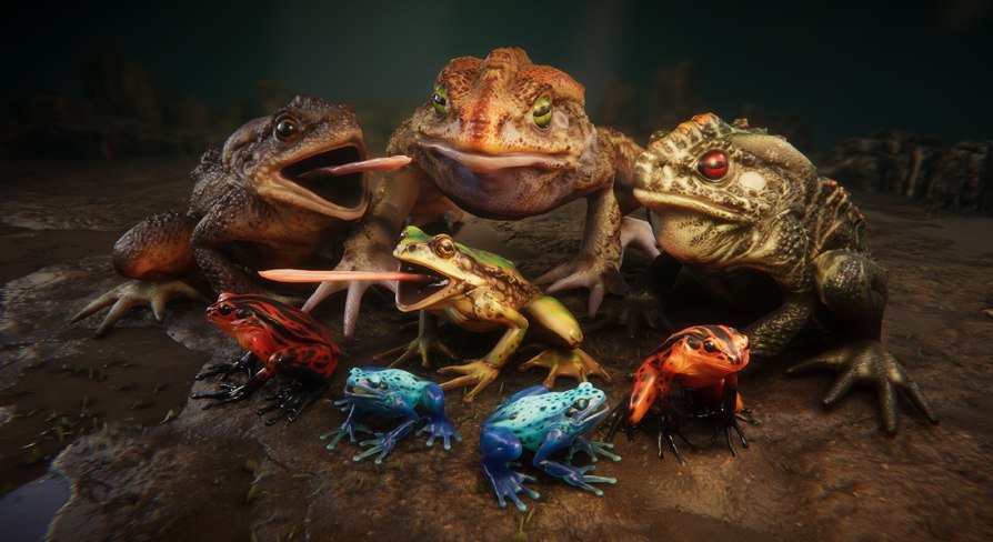 Frogs Pack 2025 - Free Daz 3D Models