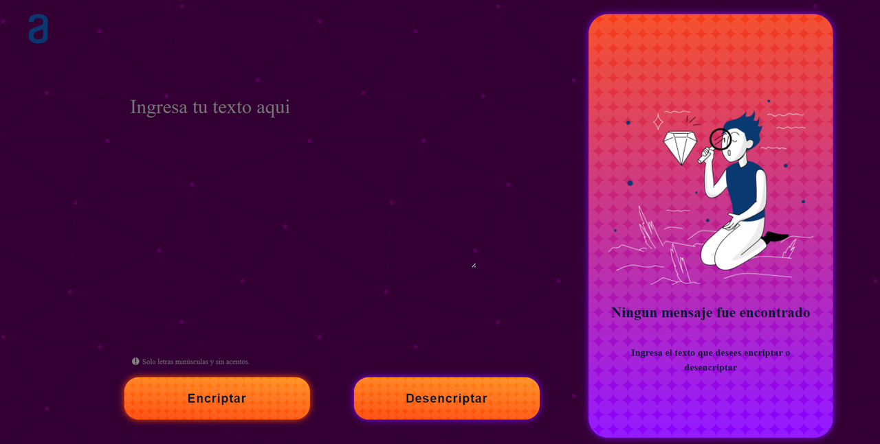 GitHub - Emanuel-Moreno/Encriptador-de-texto-Alura-Challenges-ONE: Primer desafío, donde vamos a ...