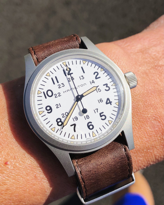 Hamilton Khaki Field Mechanical White Dial Review | WatchUSeek Watch Forums