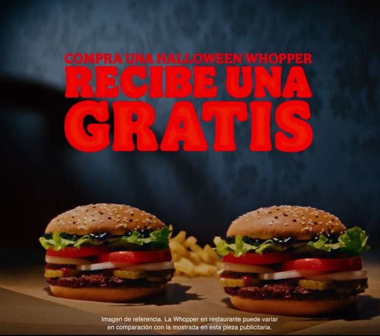 Burger King [app]: Halloween Whopper 2x1 al encontrar un fantasma en la ...