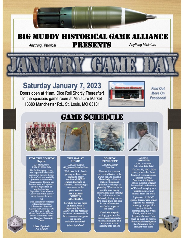 [TMP] "Big Muddy January Game Day!" Topic