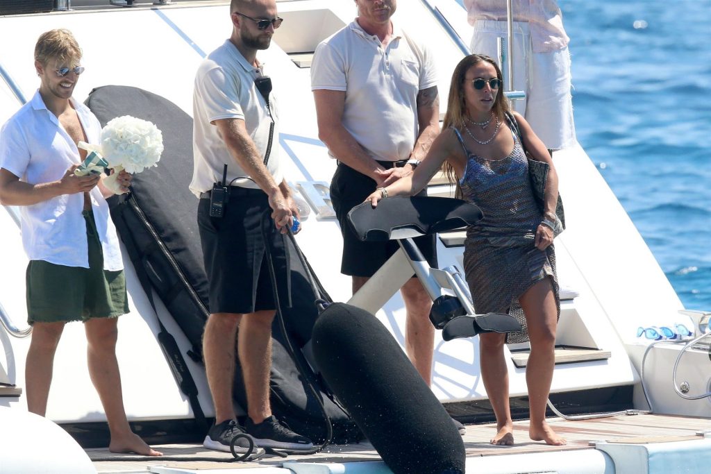 Chloe Green upskirt - Waiting for a group of friends who have come to ...