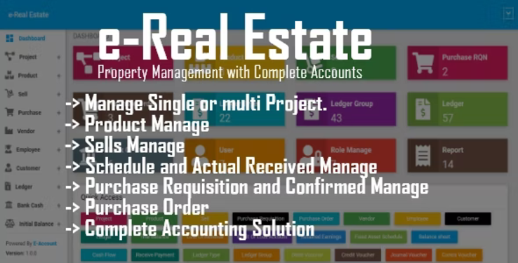 E-Real Estate – Property Management With Complete Accounts PHP – Bliter GPL