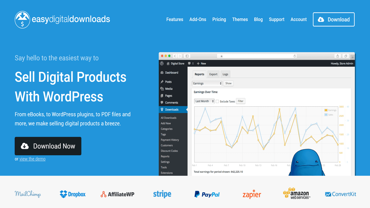 Easy Digital Downloads Pro + Add-Ons Premium Wordpress – Bliter GPL