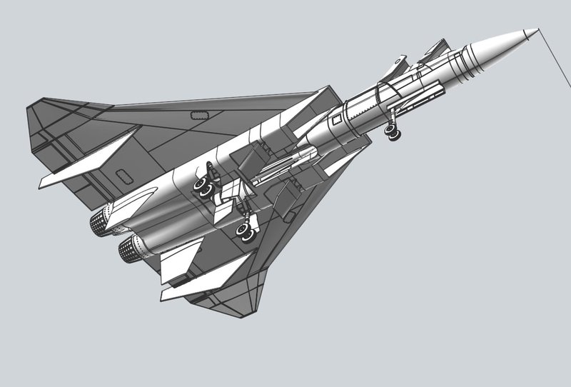 1/48 & 1/32 - North American XF-108 Rapier 3D printed kits by Flying S ...