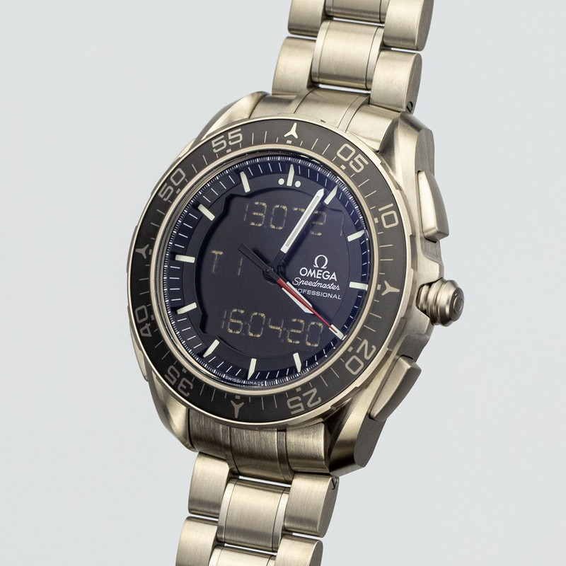 Omega Speedmaster 45 Quartz Skywalker X 33 Chronograph Titanium ref 318 ...