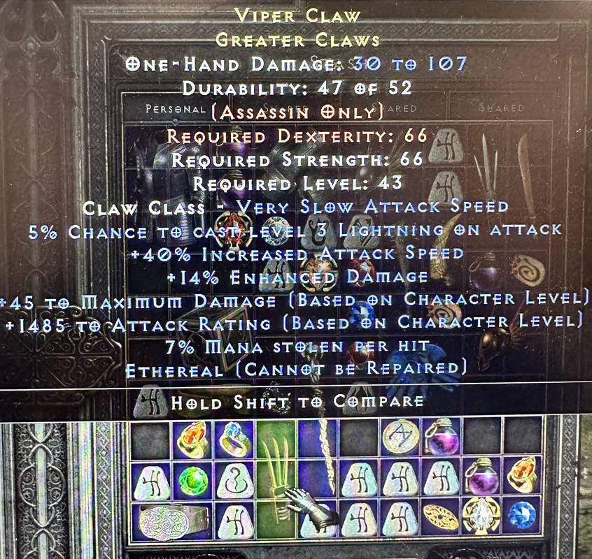 Rare Greater Talons Claw - Topic - d2jsp