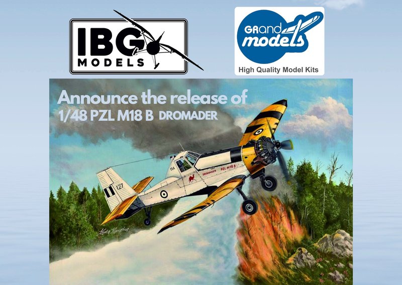 1/48 - PZL-Mielec M-18 Dromader by Grand models & IBG Models - 3D ...