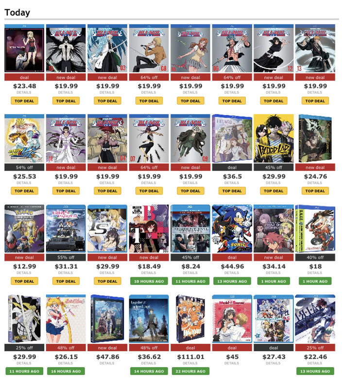 Anime Retail Bargains, Deals, & Sales Thread - Page 832 - Blu-ray Forum