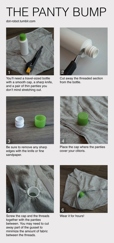 The Panty Bump, an easy to make denial device : r/Femaleorgasmdenial