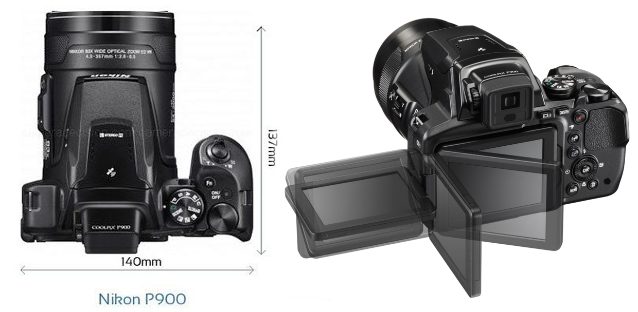 💥Nikon CoolPix P900*16 MPix CMOS*83x Op.ZOOM*Full HDV*WIFI*GPS* TOP👍 ...