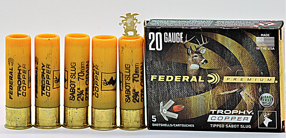 20 GA FEDERAL Trophy Copper Premium Tipped SABOT Slugs 20 Gauge 5 ...
