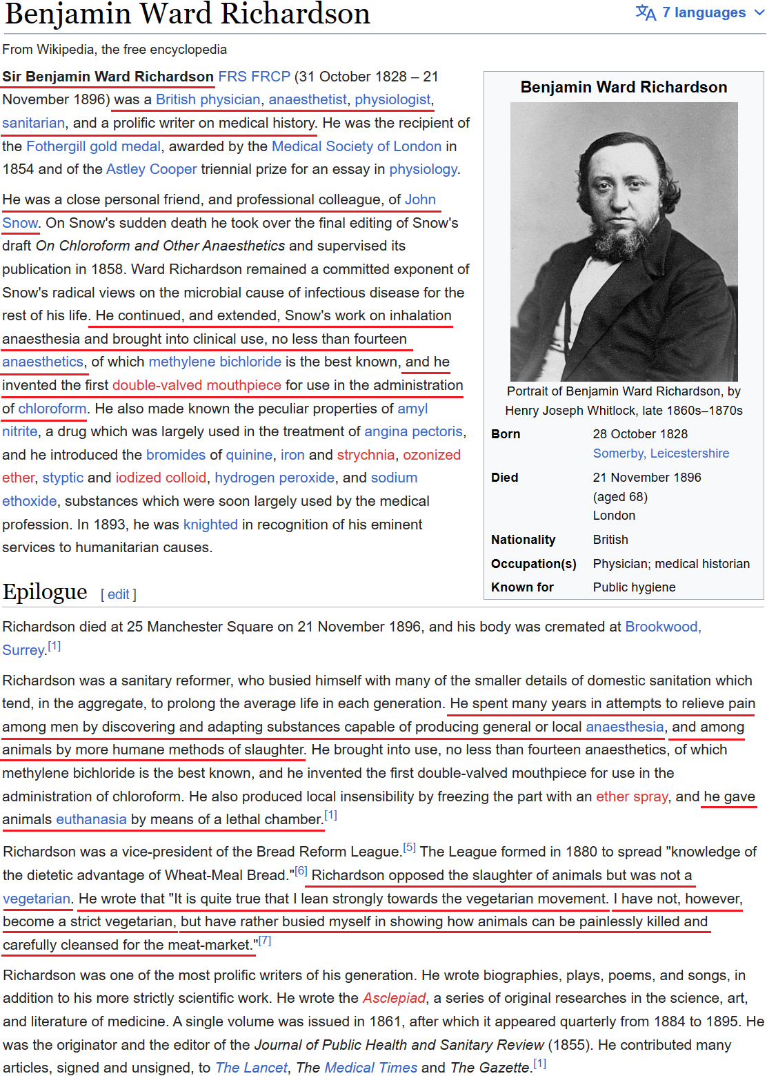 WW1 Wikipedia Dr Benjamin Ward Richardson gas chambers lethal chamber ...