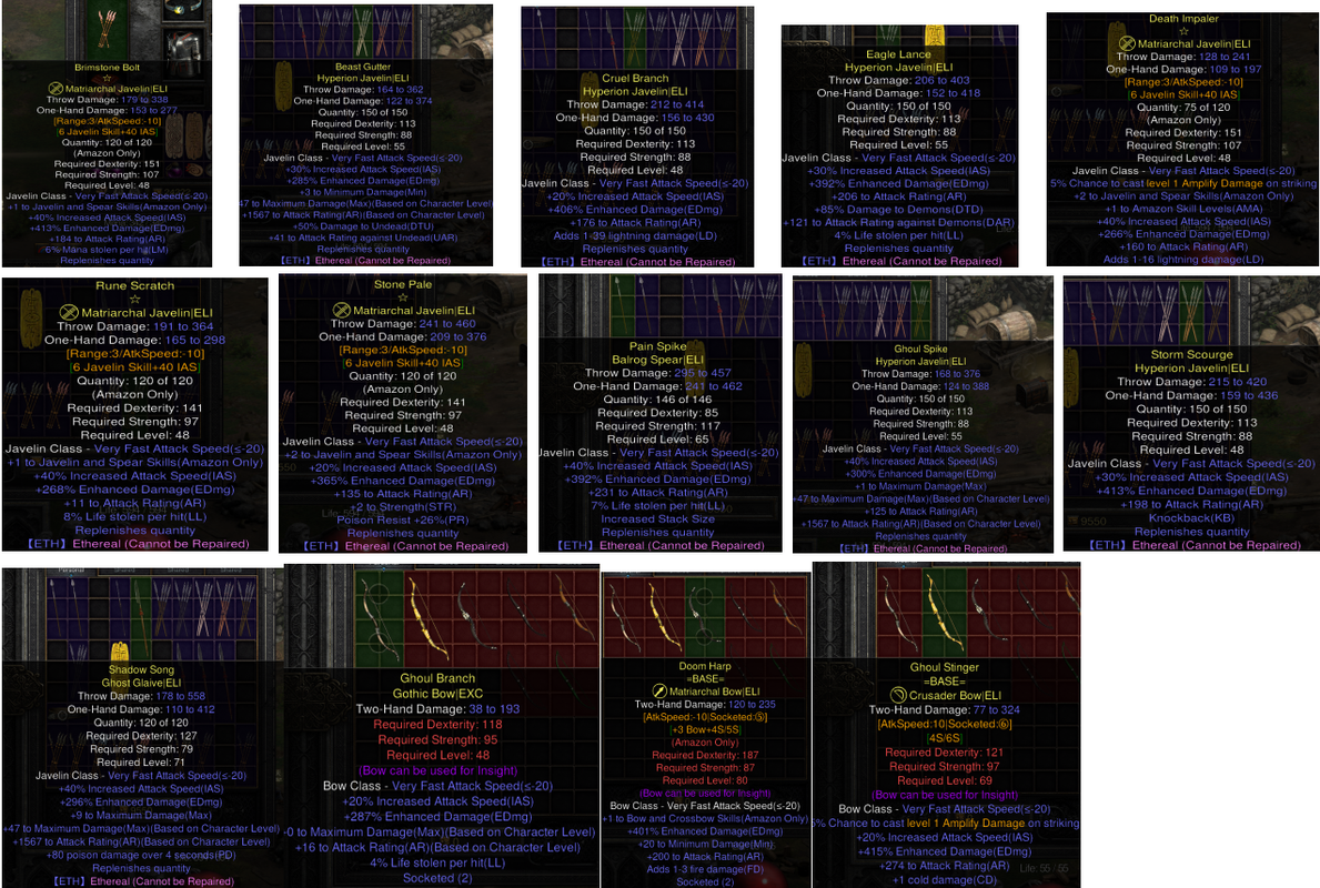 Nice Amazon Javelink Bow - Topic - d2jsp