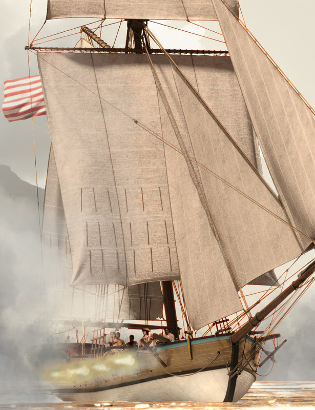 Armed Virginia Sloop 2025 - Free Daz 3D Models