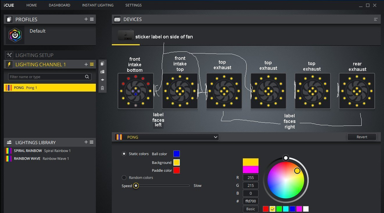 Fan Orientation - iCUE Software - Corsair Community