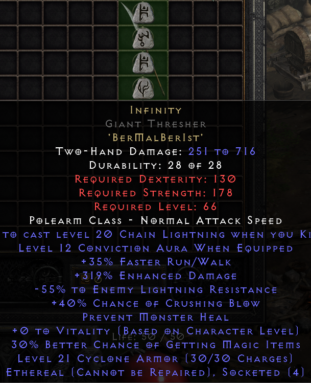 Eth Infinity Gt 55/319 - Topic - d2jsp